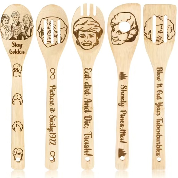 the golden girls | Kitchen | Golden Girls Wooden Spoon Set Nwt | Poshmark
